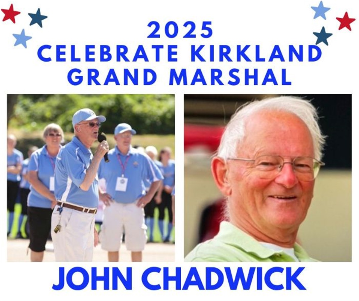 John Chadwick Named Grand Marshal for the 2025 Celebrate Kirkland – City of Kirkland